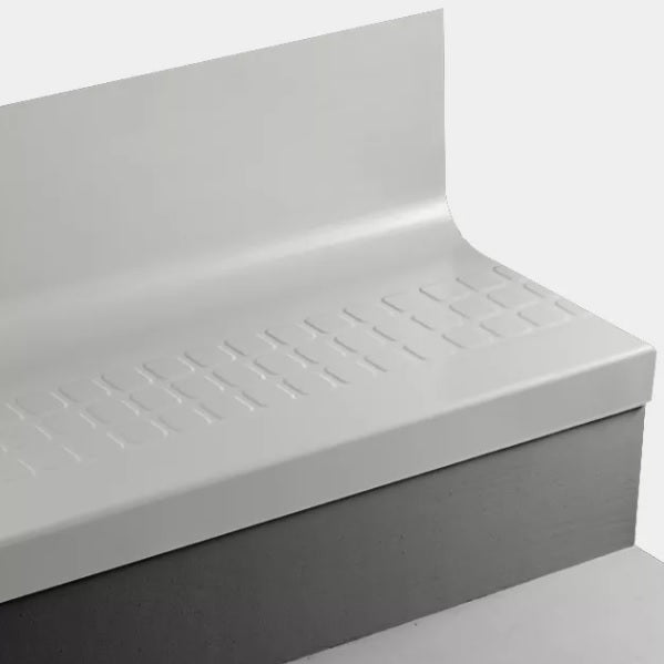 Tarkett Johnsonite Snowbound Angle Fit Stair Tread with Riser — Stone ...