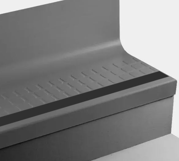 Tarkett Johnsonite Thunder Angle Fit Stair Tread with Riser — Stone ...