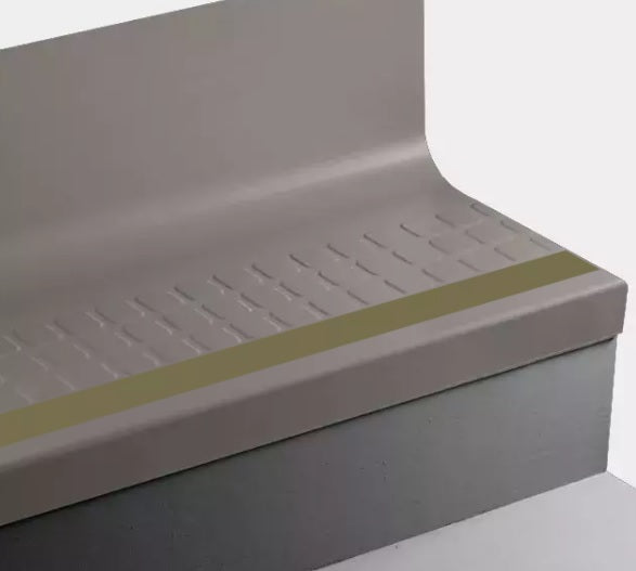 Tarkett Johnsonite Toast Angle Fit Stair Tread with Riser — Stone ...