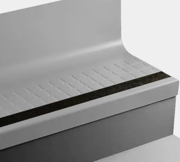 Tarkett Johnsonite Vapor Grey Angle Fit Stair Tread with Riser — Stone ...