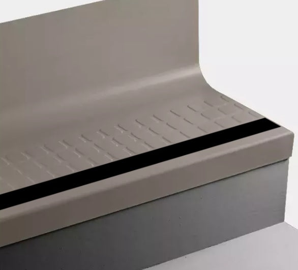 Tarkett Johnsonite Wetlands Angle Fit Stair Tread with Riser — Stone ...