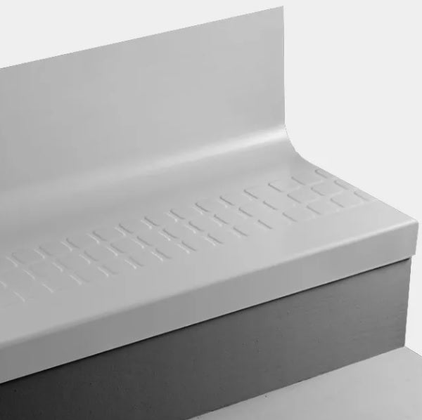 Tarkett Johnsonite White Angle Fit Stair Tread with Riser — Stone ...