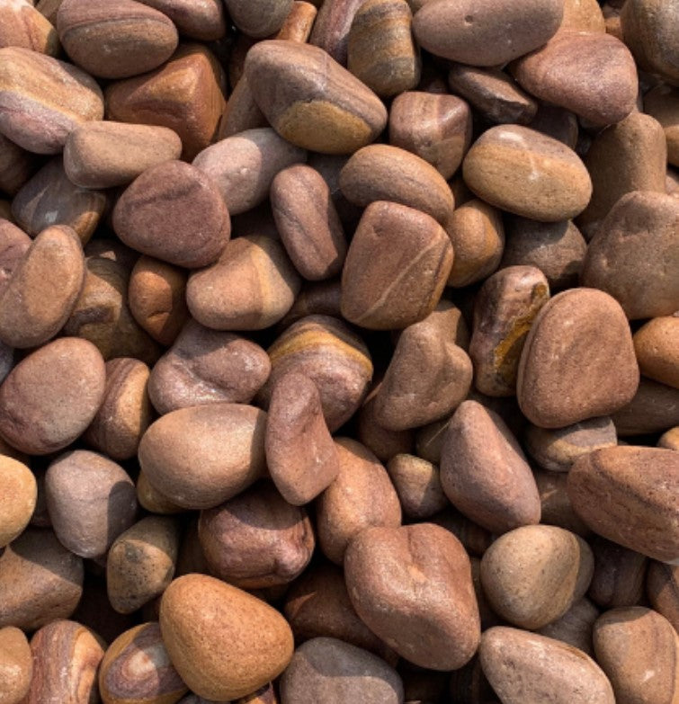 Rainbow Tumbled Sandstone Pebble | Lowest Price — Stone & Tile Shoppe, Inc.