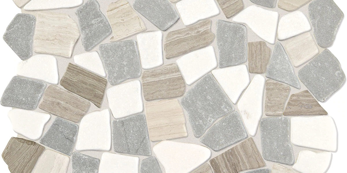 Daltile Raine DA52 Cumulus Gray Matte Marble Mosaic — Stone & Tile ...