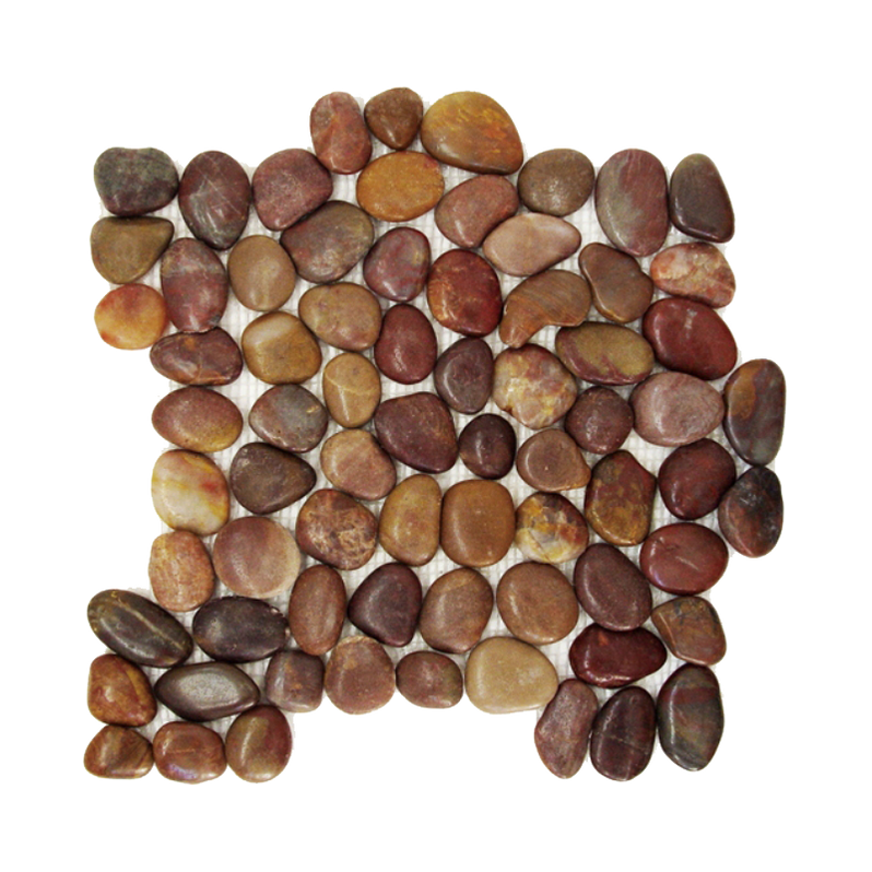 Red Marble Pebble 12" x 12" Flat Polished & More | Stone & Tile Shoppe