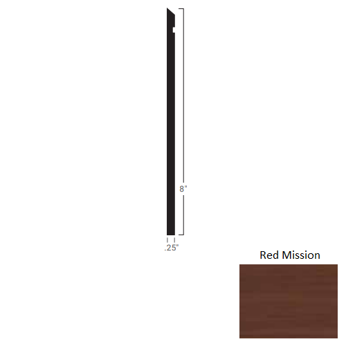 Tarkett Johnsonite MS8 Red Mission Masquerade Wall Base | Lowest Price ...