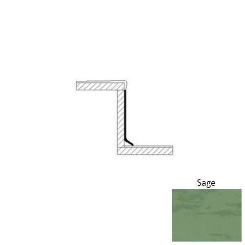 Flexco Evolving Styles Creative Elements 150 Sage Rubber Risers — Stone ...