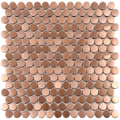 Roca Metals Rose Gold Brushed Aluminum Mosaic | Lowest Price — Stone ...