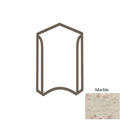 Daltile Keystones Unglazed D325 Marble Matte Round Cap Incorner — Stone ...