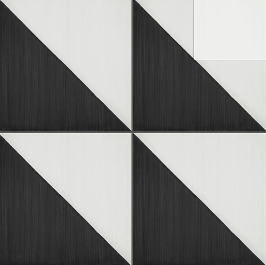 Marazzi Scenario SR26 Nero Triangle Matte Porcelain Tile — Stone & Tile ...