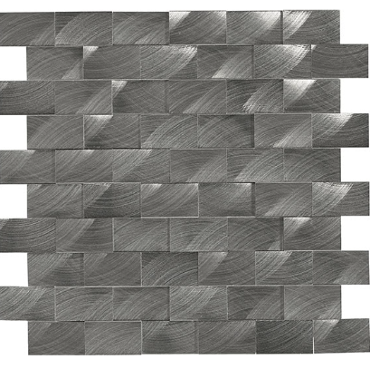 Daltile Structure ST72 Gunmetal 3D Satin Aluminum Mosaic — Stone & Tile ...