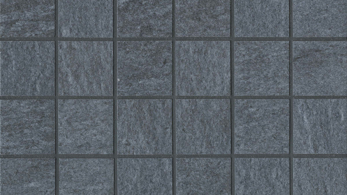 Bedrosians Urban 2.0 RAV Raven Black Honed Porcelain Mosaic — Stone ...