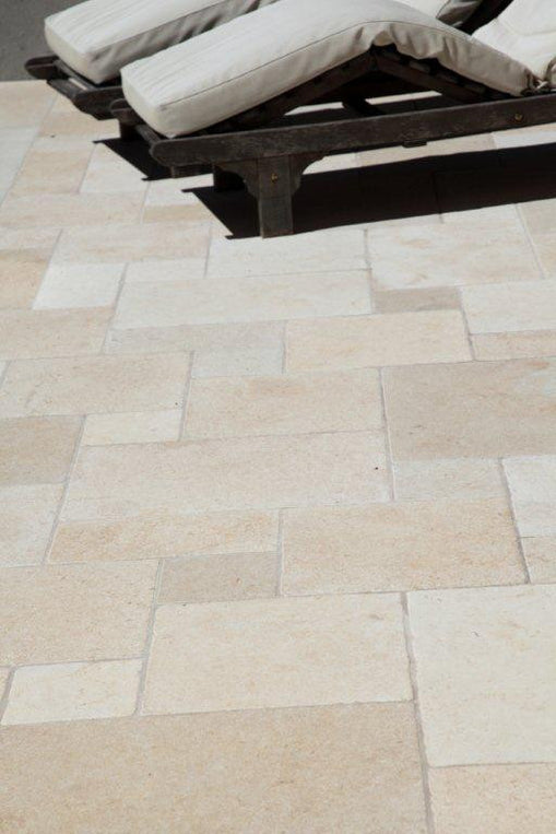 Arizona Tile Salem Grey Tumbled Limestone Lyon Pattern | Lowest Price ...