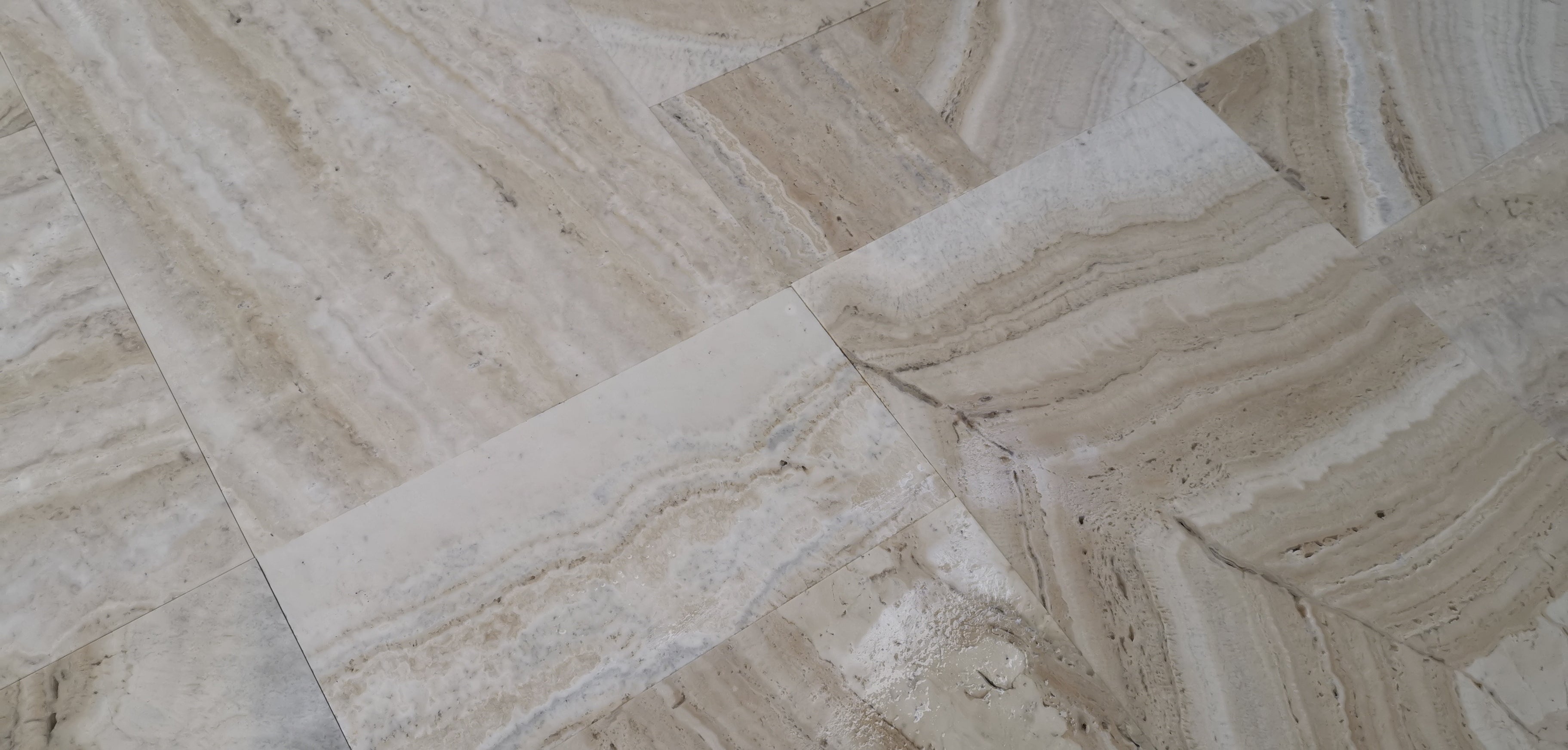 Saturnia Unfilled & Brushed Travertine Versailles Pattern — Stone ...