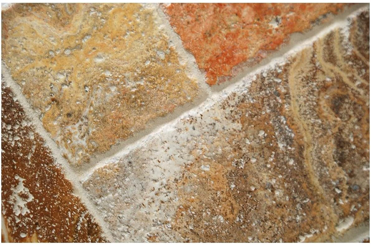 Scabos Chiseled & Brushed Travertine Roman Pattern — Stone & Tile ...