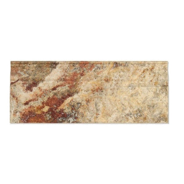 Scabos Cross Cut Travertine Baseboard - 5" x 12" | Stone & Tile Shoppe