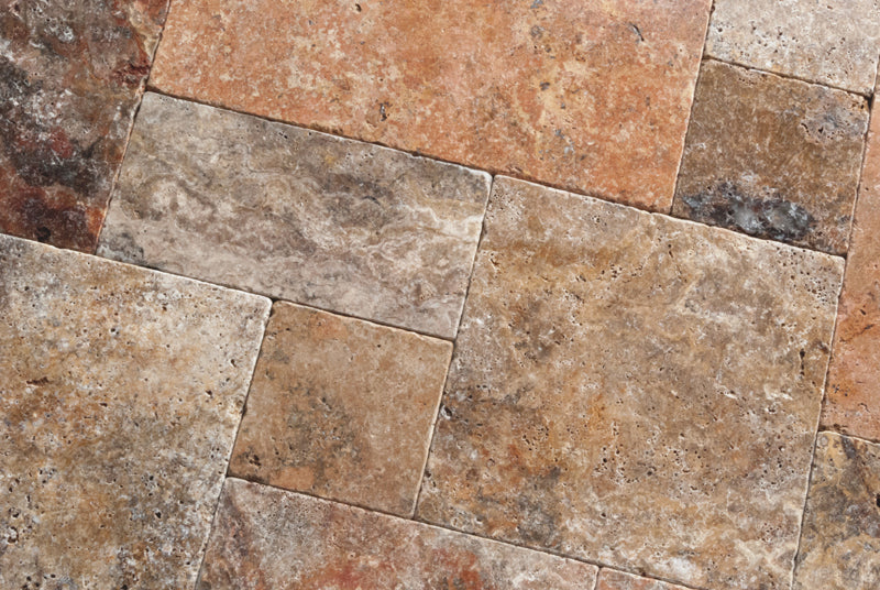 Scabos Tumbled Travertine Roman Pattern — Stone & Tile Shoppe, Inc.