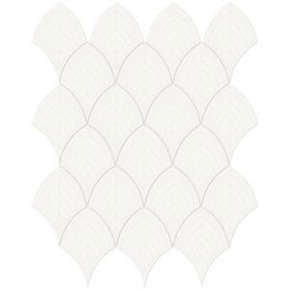Tesoro Soho Canvas White Glossy Ceramic Mosaic | Lowest Price — Stone ...