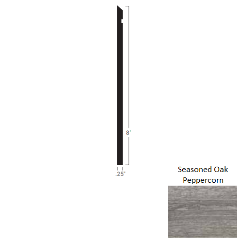 Tarkett Johnsonite ME5 Seasoned Oak Peppercorn Masquerade Wall Base ...