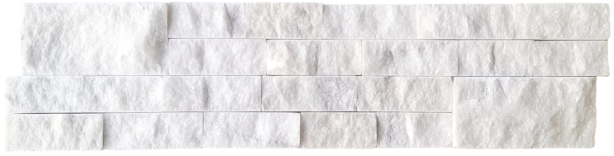 Arizona Tile Secil White 3D Stack Split Face Marble Ledgestone — Stone ...