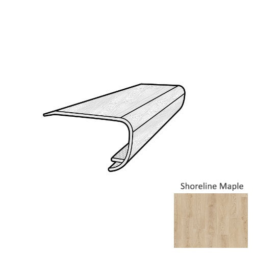 COREtec Pro Plus Enhanced 2030 Shoreline Maple Vinyl Overlap Stairnose ...