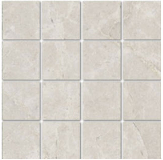 Full Sheet Sample - Hydra Silver Ceramic Mosaic - 3" x 3" x 9.8 MM Mat ...