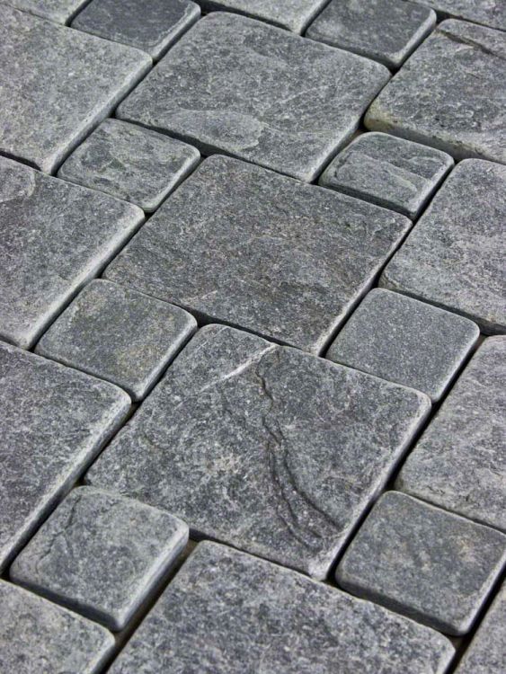 Silver Gray Tumbled Quartzite Tile | Lowest Price — Stone & Tile Shoppe ...