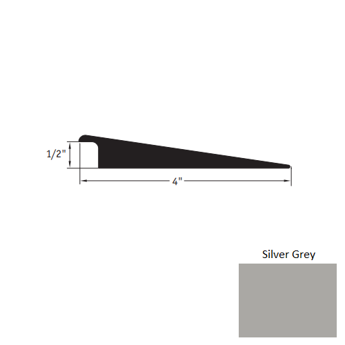 Tarkett Johnsonite 55 Silver Grey PVC Wheeled Traffic Transition ...