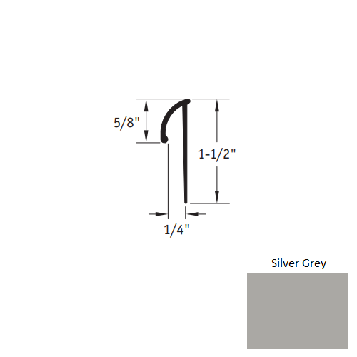 Tarkett Johnsonite 55 Silver Grey PVC L Cap Cove Cap | Lowest Price ...