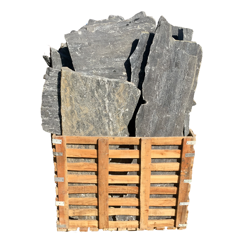 Silver Pearl Natural Cleft Face & Back Slate Flagstone — Stone & Tile ...