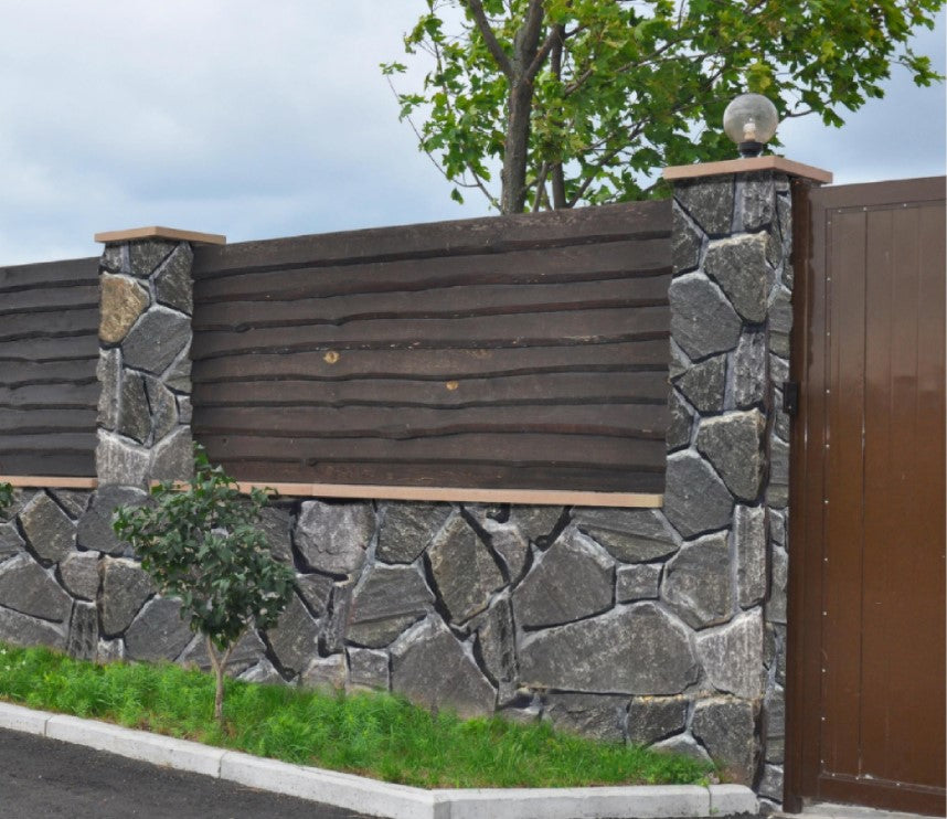 Silver Pearl Fieldstone Natural Cleft Face Slate Thin Veneer Flat ...