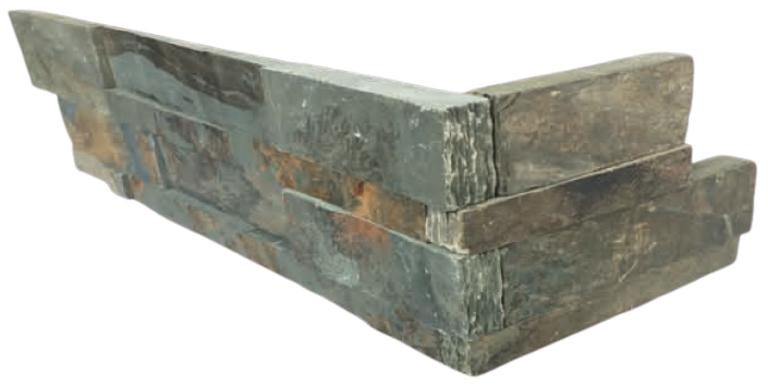 Smokey Rust Natural Cleft Slate Ledgestone Corner — Stone & Tile Shoppe ...
