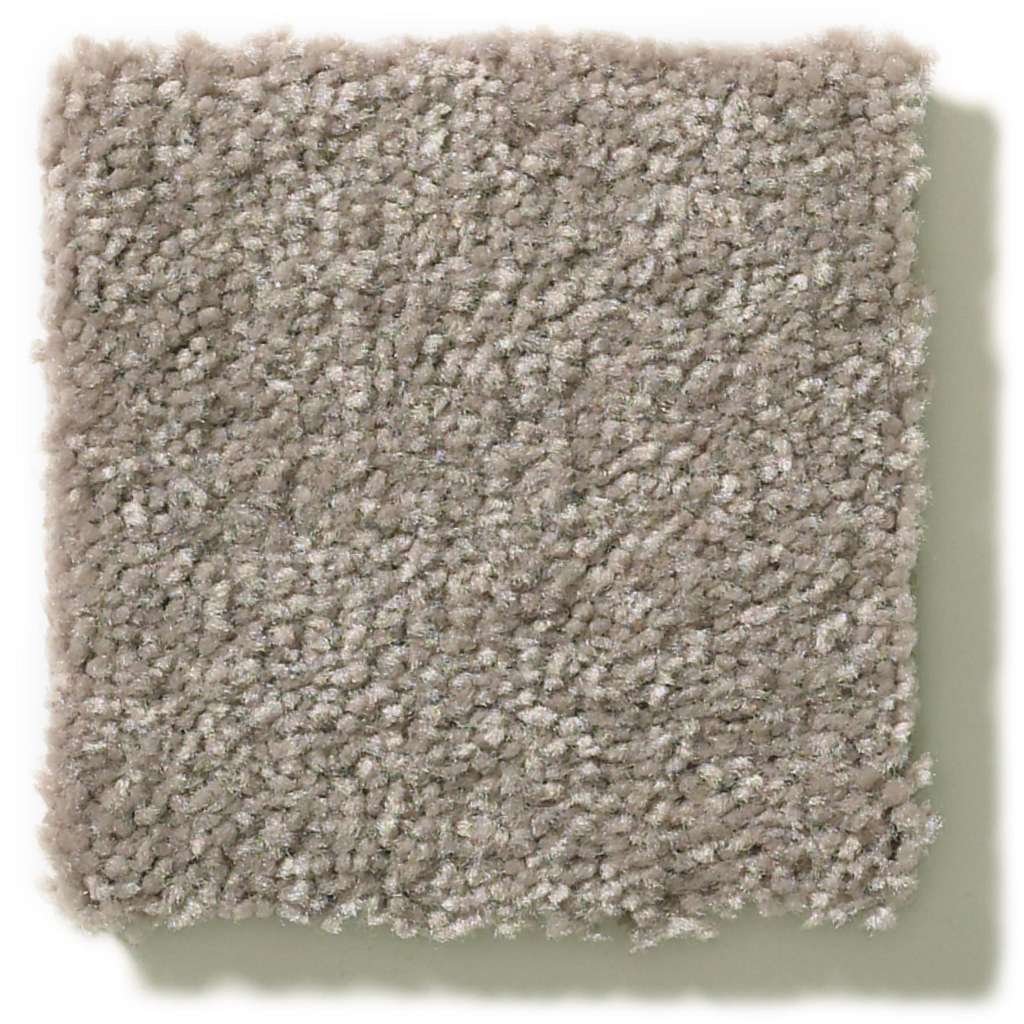 Shaw Attainable 700S Smooth Taupe Textured Polyester Carpet — Stone ...