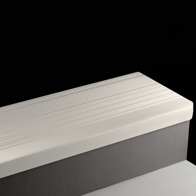 Tarkett Johnsonite 01 Snow White Vinyl Safe T Rib Stair Tread — Stone ...
