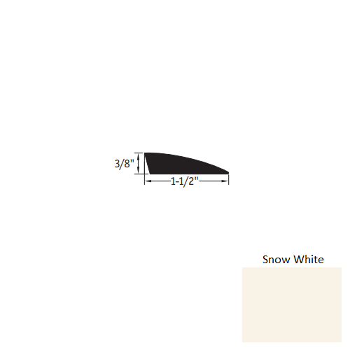 Tarkett Johnsonite 01 Snow White PVC Reducer | Lowest Price — Stone ...