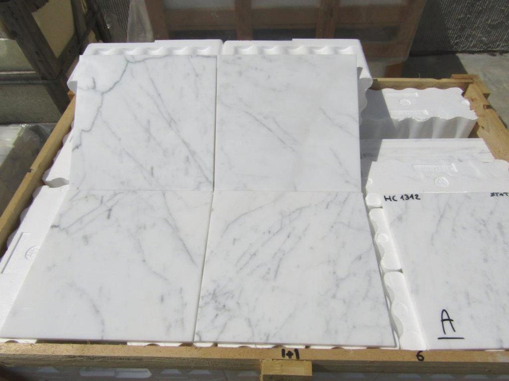 Statuarietto Polished Marble Tile | Lowest Price — Stone & Tile Shoppe ...