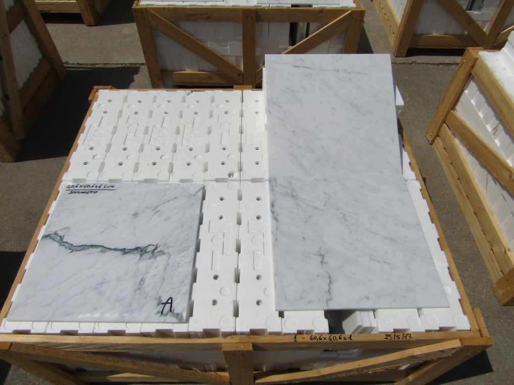 Statuarietto Polished Marble Tile | Lowest Price — Stone & Tile Shoppe ...