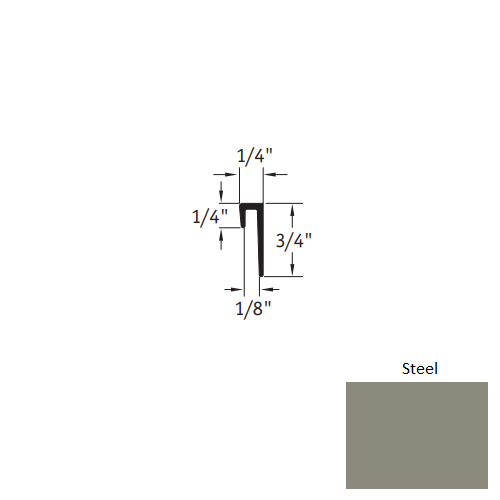 Tarkett Johnsonite 179 Steel PVC Square Top Cove Cap | Lowest Price ...