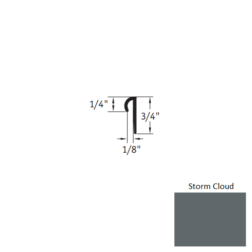 Tarkett Johnsonite 71 Storm Cloud PVC Round Top Cove Cap — Stone & Tile ...