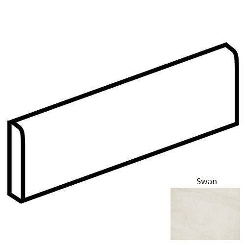 Daltile Wanderwise WW01 Swan Matte Porcelain Bullnose | Lowest Price ...