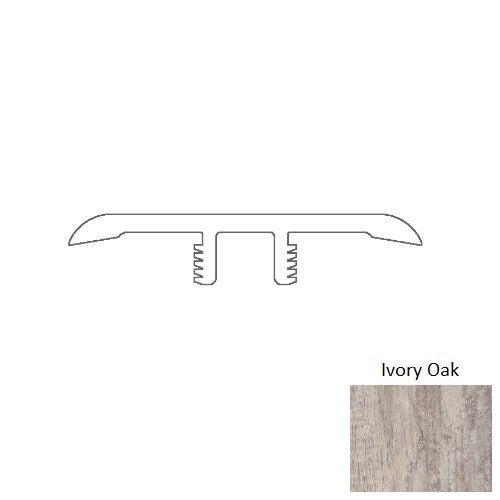 Shaw 00138 Ivory Oak ArmourBead T Molding With Molding Track — Stone ...