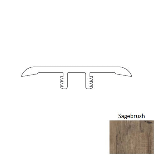 Shaw 00542 Sagebrush Prefinished T Molding With Molding Track — Stone ...