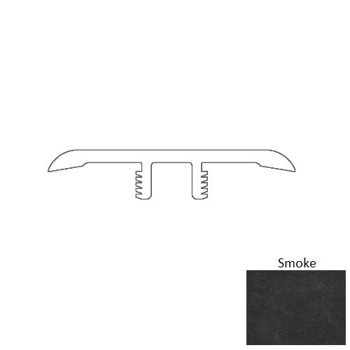 Shaw 00914 Smoke Prefinished T Molding With Molding Track — Stone ...