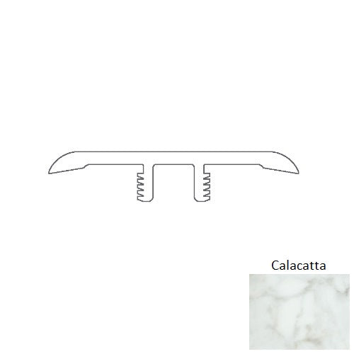 Shaw 01100 Calacatta Prefinished T Molding With Molding Track — Stone ...