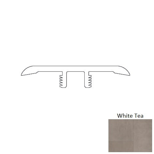 Shaw 05129 White Tea Prefinished T Molding With Molding Track — Stone ...