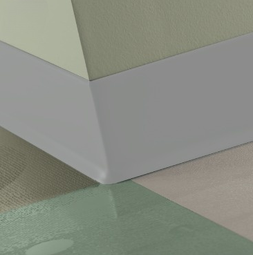 Tarkett Johnsonite TA5 Colonial Grey Rubber Traditional Duracove Thermoplastic Wall Base ...