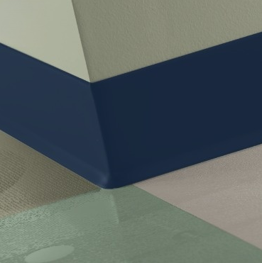 Tarkett Johnsonite TH2 Blue Intensity Vinyl Traditional Wall Base ...