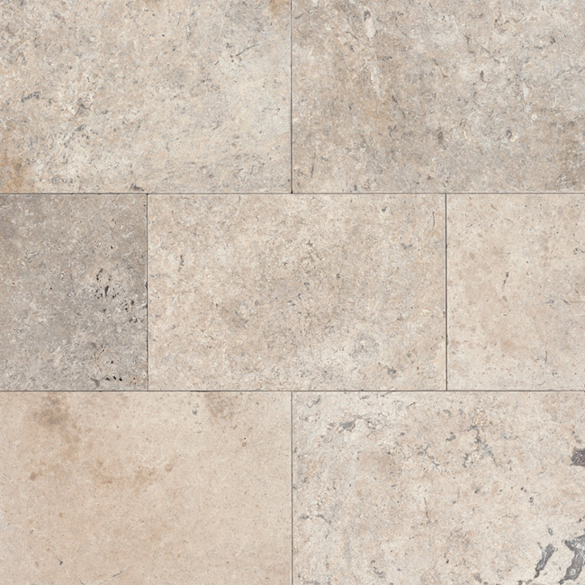 Bedrosians SILCRE Silver Cream Tumbled Travertine Paver | Lowest Price ...