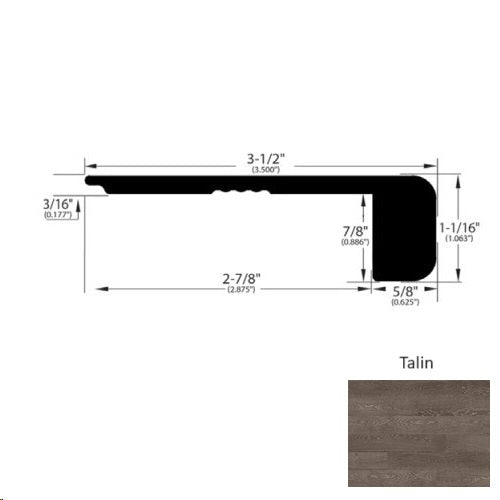 Harmony Talin Brushed Matte Flush Stair Nose | Lowest Price — Stone ...
