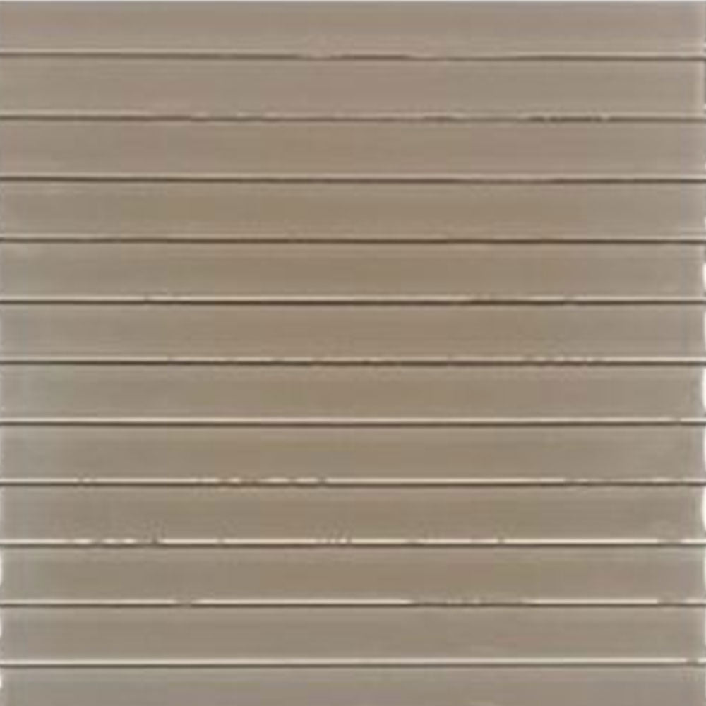 Full Sheet Sample - Aquatica Earth Taupe Deco Glass Mosaic - 1" x 12 ...